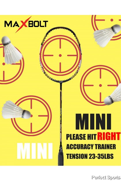 Perfect Sports - Maxbolt 180G Badminton Racket - Volumetric + Training ...