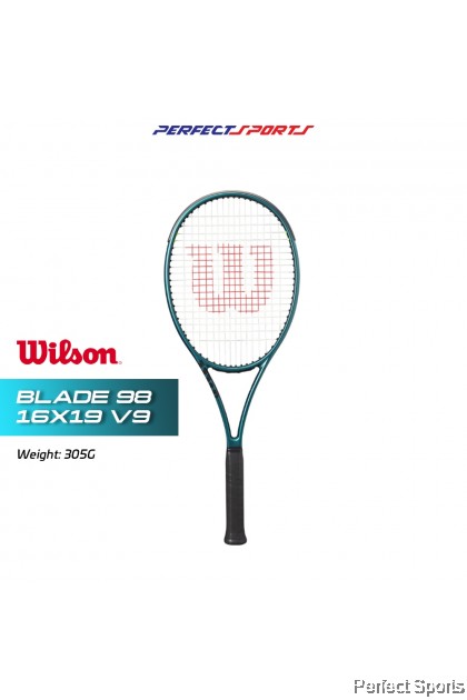 [Free String + Grip] Blade 98 V9 (16x19) TENNIS RACKET 305g