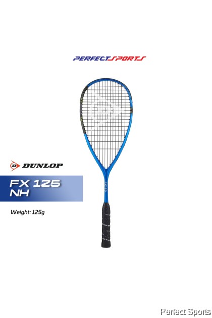 [Free String + Grip] Dunlop FX 125 NH Squash Racket 125G