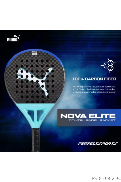 PUMA NOVA PADEL ELITE CTR Padel Racket Black/Safe Lake