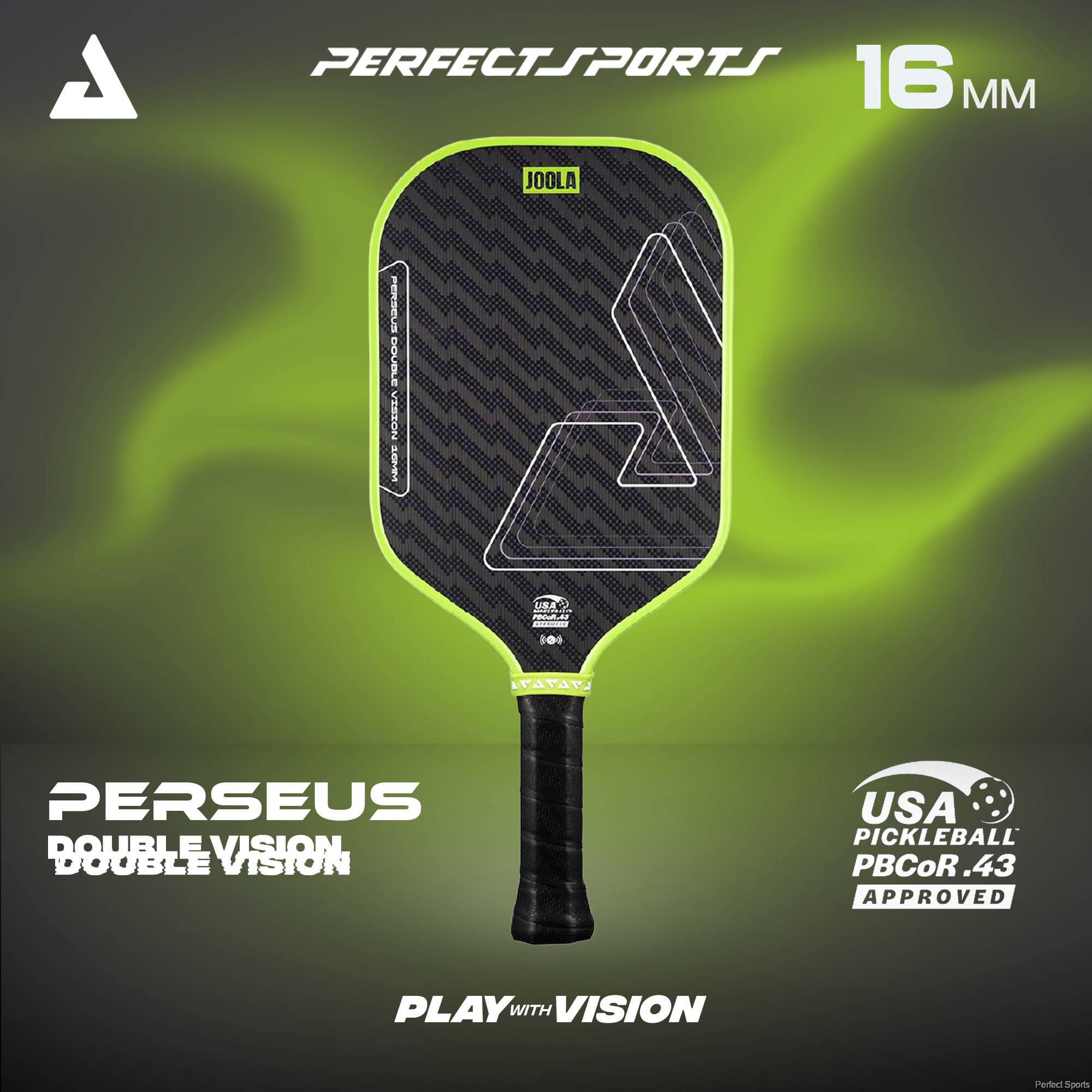 JOOLA PERSEUS DOUBLE VISION 16MM - SURGE GREEN (GLOBAL)