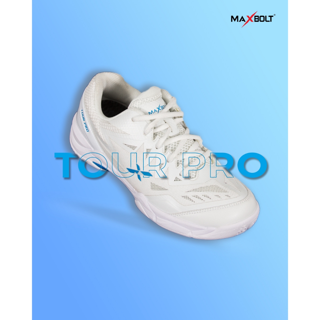 Maxbolt TOUR PRO Baminton Shoes WHITE UNISEX